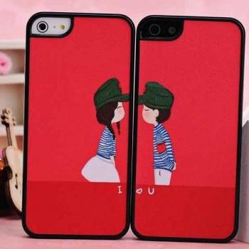 Valentines Day Gift Cute Lover Design Cover Hard Back Case For Iphone 5 ...